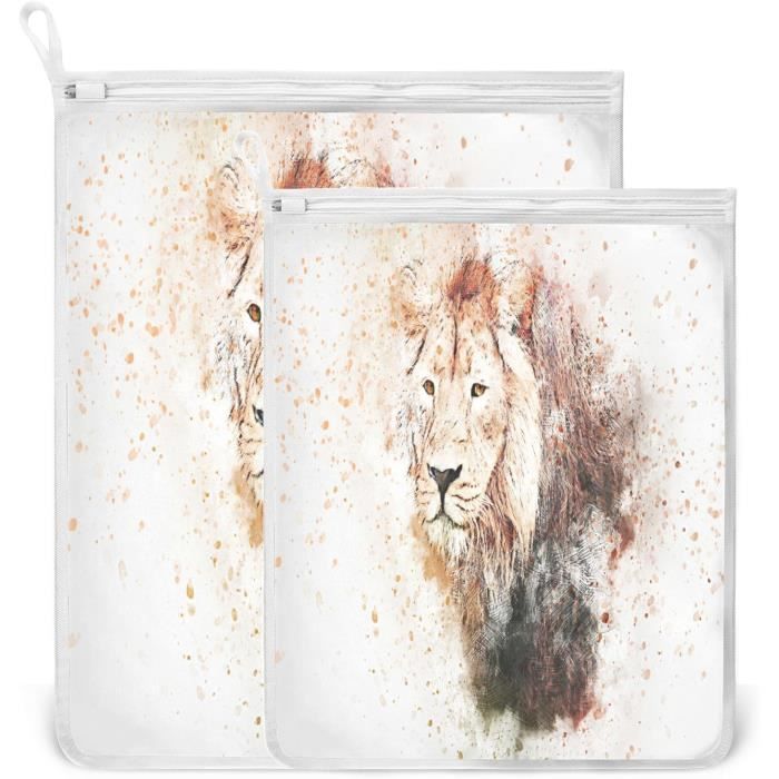 Art Abstrait Lion Filet À Linge Machine À Laver Sac De Lavage Du Linge ...
