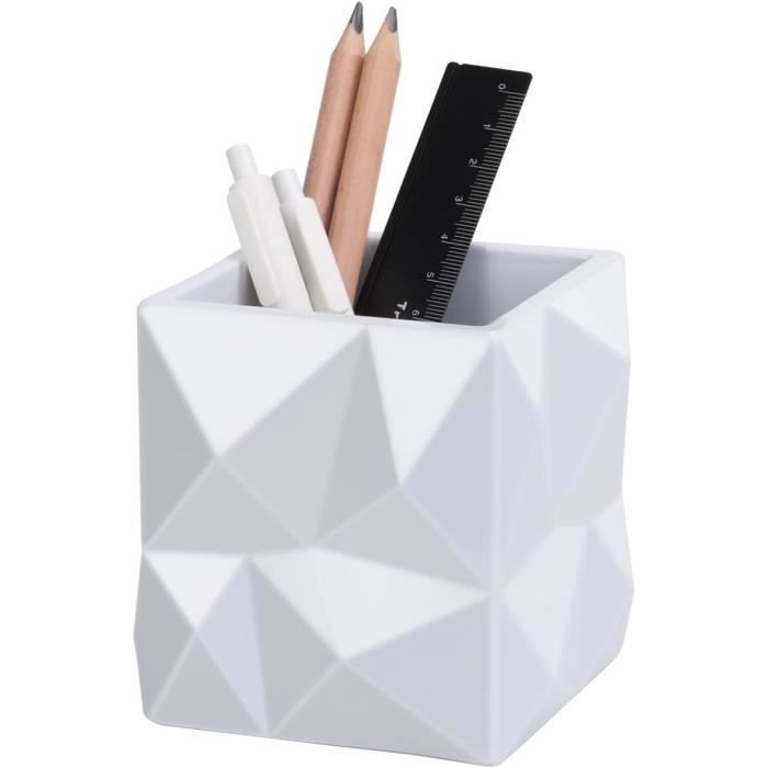 Pot À Crayons Pour Bureau, Pot À Stylos En Résine, Organiseur De Bureau ...