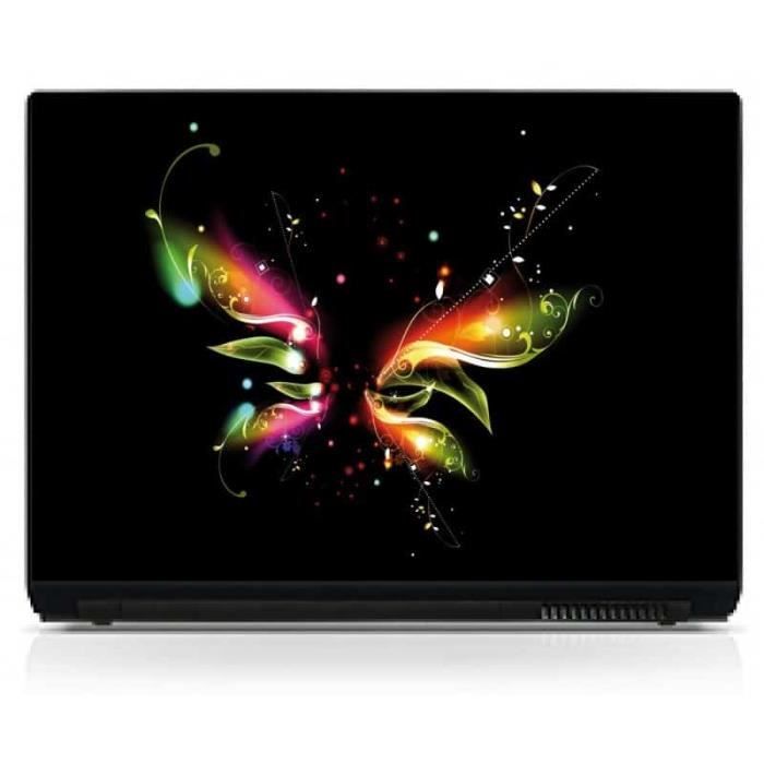 Sticker PC portable Papillon - pc:15.6'' H25 X L36 cm - Cdiscount ...