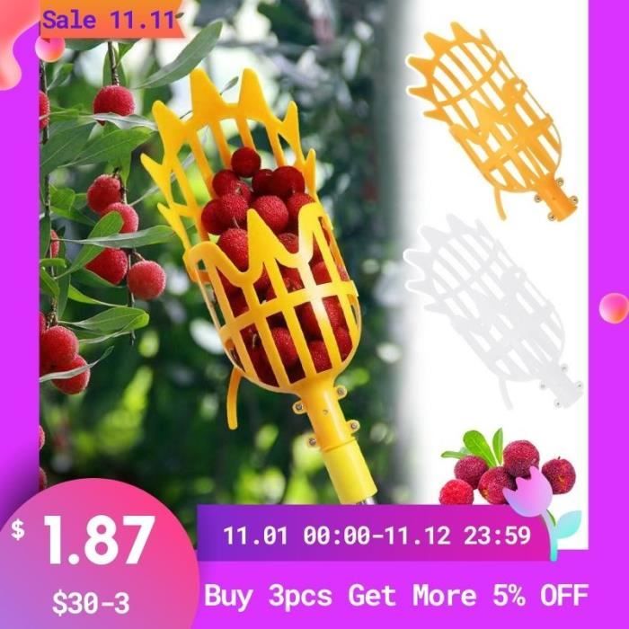(Orange-20x8cm)Cueilleur de fruits en serre, outils de jardinage en ...