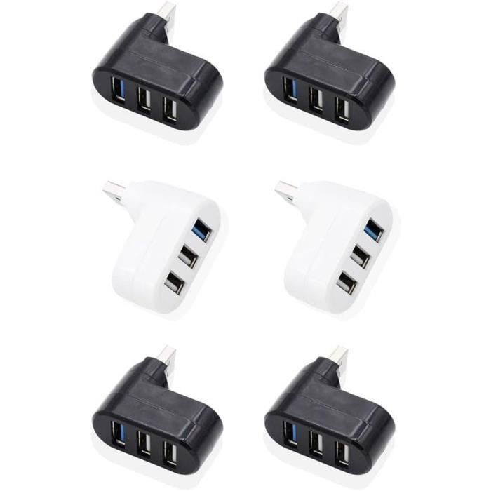 6 X (Multi) Hub Usb 3 Ports Multiport Rotatif Usb3.0 Séparateur Haute ...
