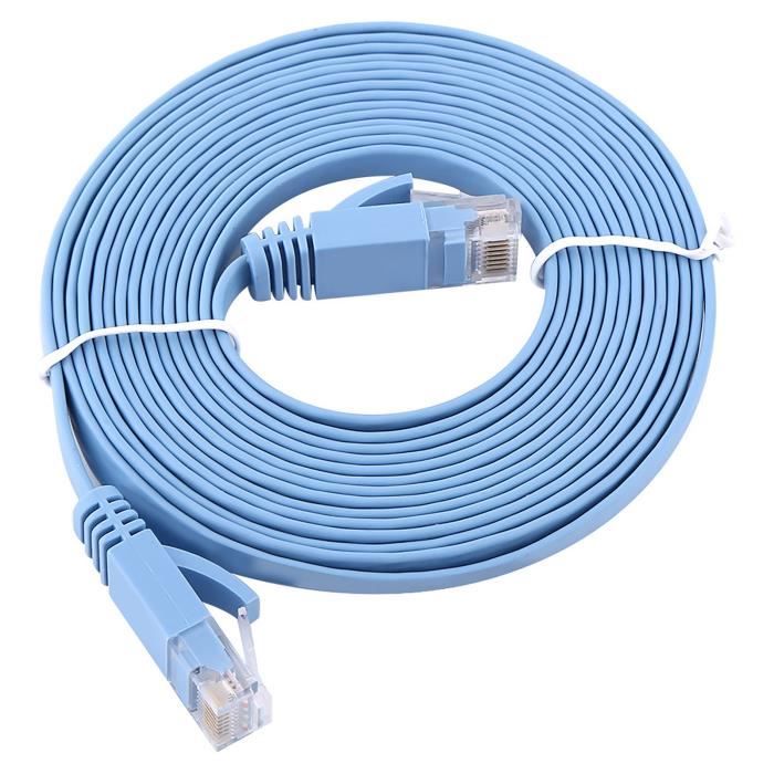 Cikonielf câble LAN plat RJ45 CAT6 Ethernet Réseau Plat LAN Câble UTP ...