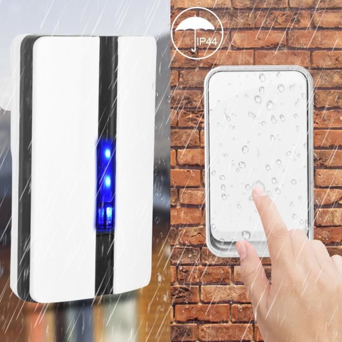 Système De Sonnette Sans Fil Sonnette Sans Fil Étanche Carillon De ...