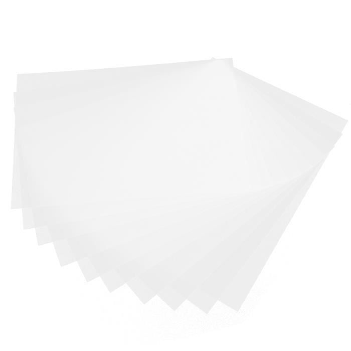 Feuille de plastique thermorétractable, 20 feuilles translucide peint à ...