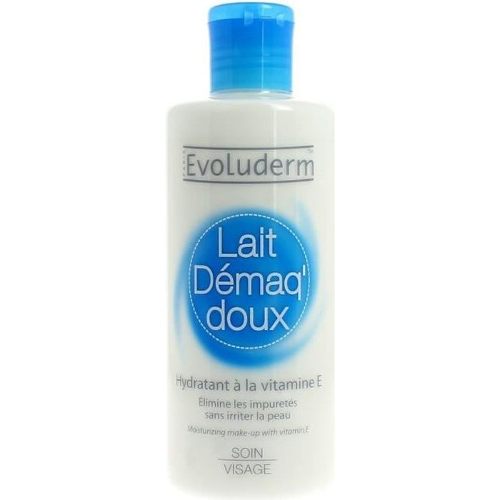 Lait Démaquillant Hydratant Vitamine E Evoluderm - Cdiscount Au quotidien