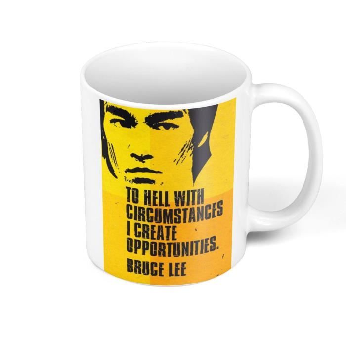 Mug en céramique - Fabulous - Bruce Lee - 325 ml - Compatible lave ...