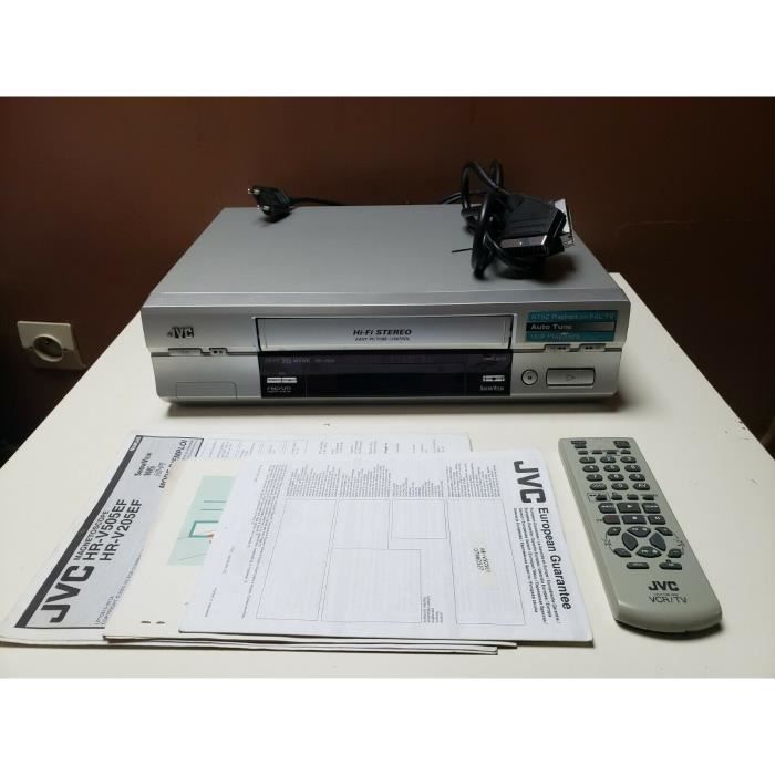 MAGNETOSCOPE JVC HR-V505EF LECTEUR ENREGISTREUR K7 CASSETTE VIDEO VHS VCR + TEL. - Cdiscount TV ...