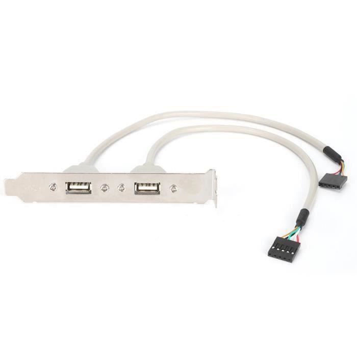 Betian-En-tête USB interne Extension du panneau avant 2 ports USB 20 ...