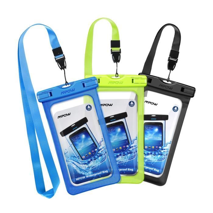 【3 pack】Mpow Boîtier étanche,téléphone portable,poche universelle de ...