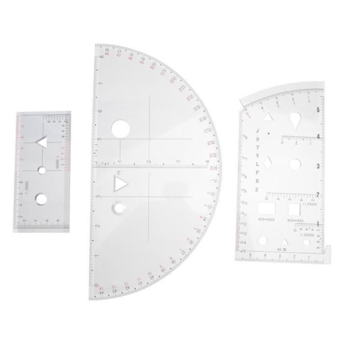 1 Set Outdoor Terrain Observation Ruler Positional Operation ...