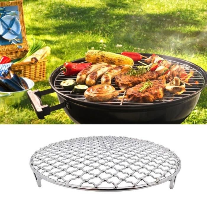 Qiilu filet de barbecue en acier inoxydable Grillage de cuisson multifonction en acier ...