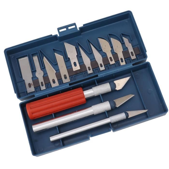Shipenophy Ensemble d’outils de sculpture sur bois Jeu de ciseaux à ...