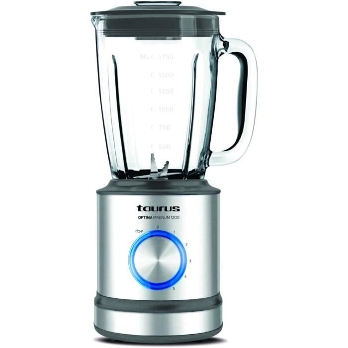 Taurus Optima Magnum 1200 - Blender mixeur 1200W, bol en verre de 1,75L ...
