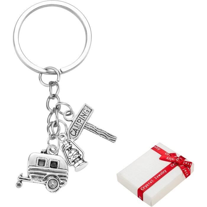 Caravan Camping Light Travel Keychain en métal argent pour filles ...