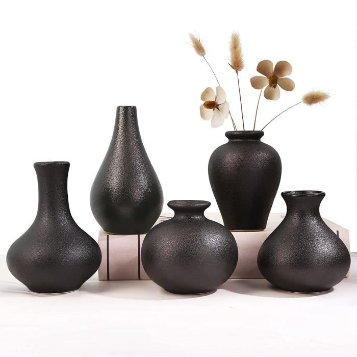 Petit Vase Noir, Vase en ceramique pour Vase Decoratif Design pour ...