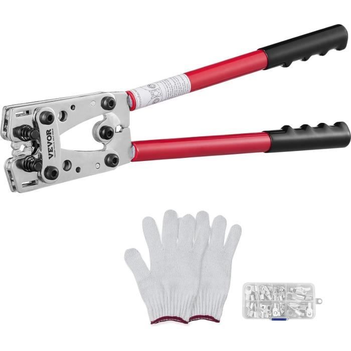 Pince À Sertir 6-10-16-25-35-50 Mm² Outil De Sertissage Cosses De Câbles Batterie En Aluminium ...