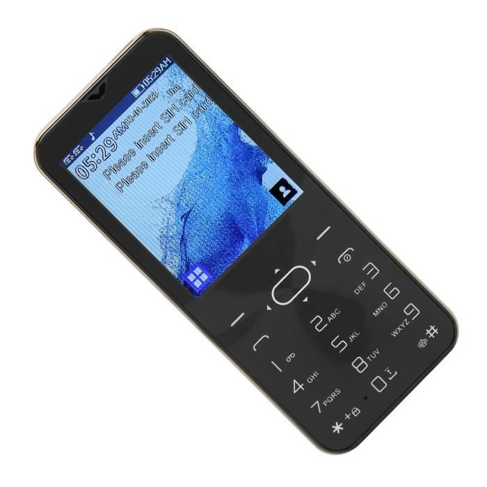 Téléphone à bouton double carte cran de 2,8 pouces pour téléphone ...