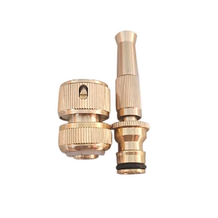 TUYAU - BUSE - ACCESSOIRE DE BUSE,Copper set--Buse de tuyau'arrosage haute pression en laiton ...