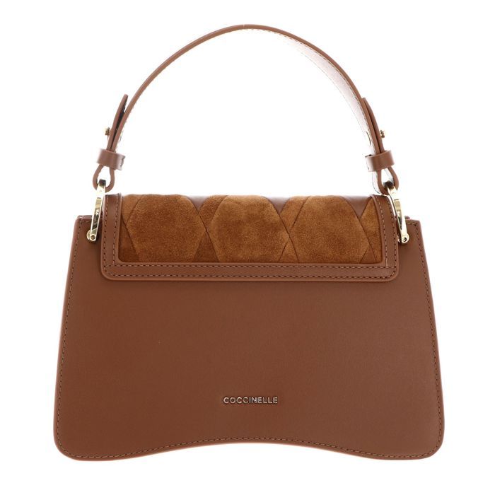 COCCINELLE Sac à épaule bandoulière brun clair en cuir pour femme - C ...