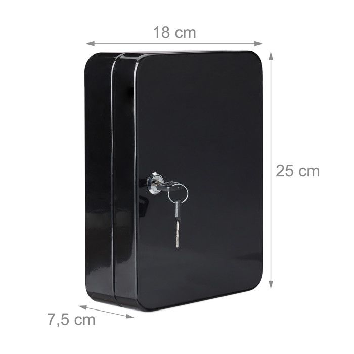 Relaxdays Boîte à clés, Armoire à clef murale, métal, Rangement 48 ...