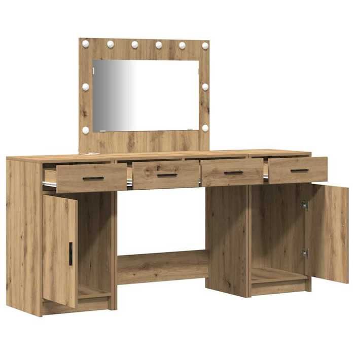 Coiffeuse moderne avec miroir LED - vidaXL - 78,5 x 41 x 135 cm ...