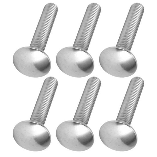 Garosa boulons d'entraîneur 30 pièces M8x1.25 boulon à vis A2 tasse en acier inoxydable carré ...