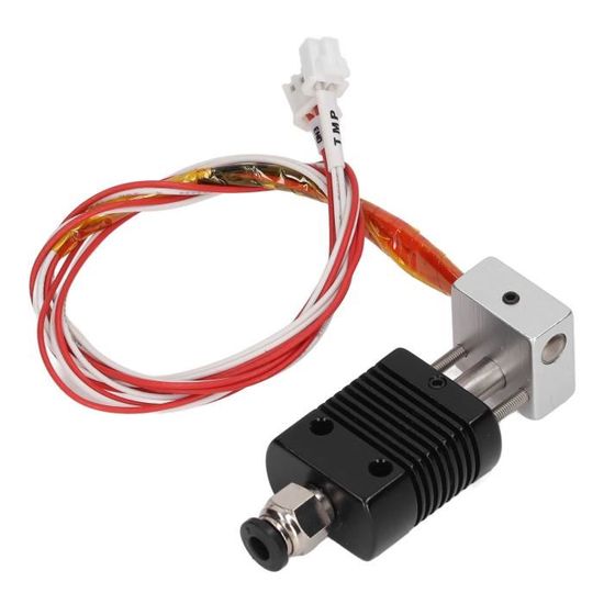 HURRISE Hotend imprimante 3D ET4 avec tube chauffant 40W, buse en laiton 0.4mm, bloc en ...