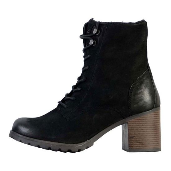 Bottine Cuir Clarks Well Lace - Noir Noir - Cdiscount Chaussures