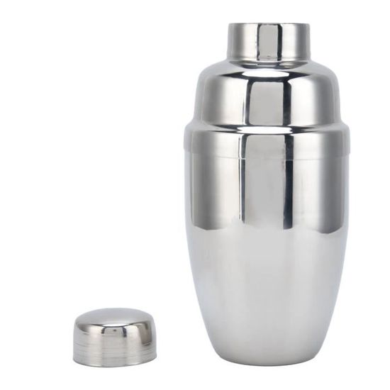 Shaker à cocktail - QIILU - True Color 550ML - Acier inoxydable - Effet ...