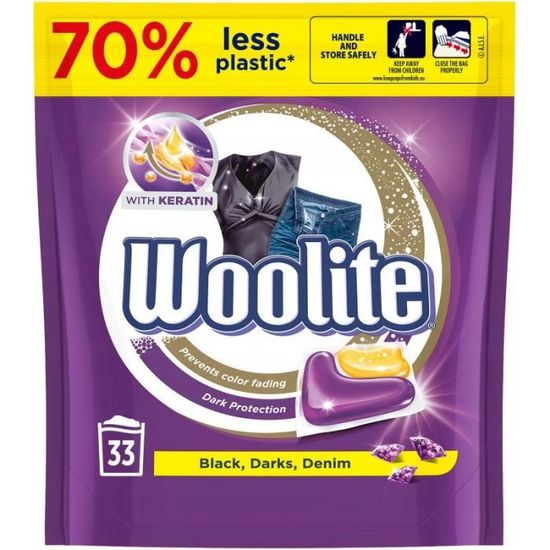 Woolite Black Dark Washing capsules 33 pcs. - Cdiscount Electroménager
