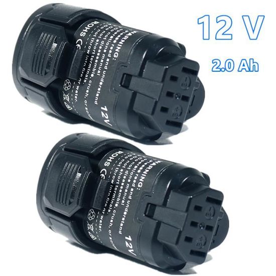 2 pcs batterie d'outils pour AEG 12V 2.0Ah Li-ION L1215 L1215P L1215R ...