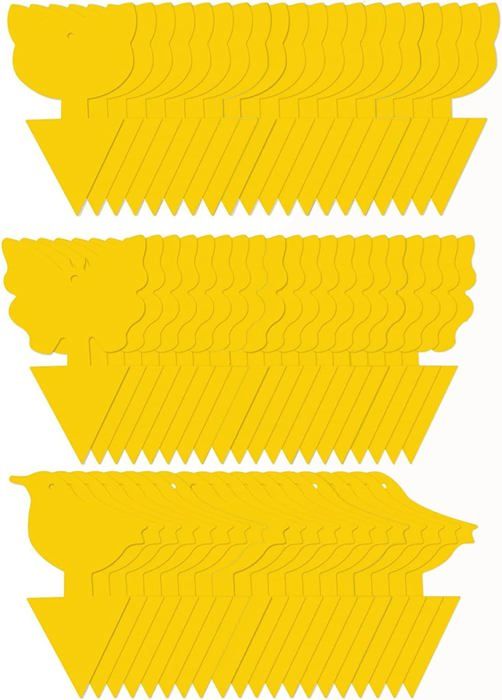 Lot de 60 pièges à mouches - Attrape-mouches - Lot de 60 autocollants ...