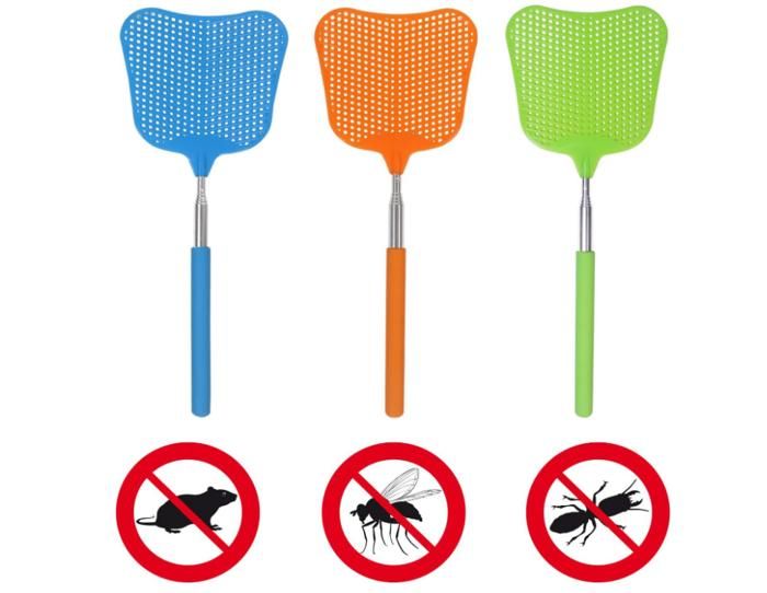 Tapetteà Mouche Telescopique,3pcs Tapette à Mouches,Tapette à Mouches ...