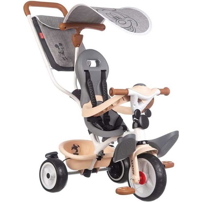 Smoby - Mickey - Tricycle Baby Balade Plus - Vélo Evolutif - Roues ...