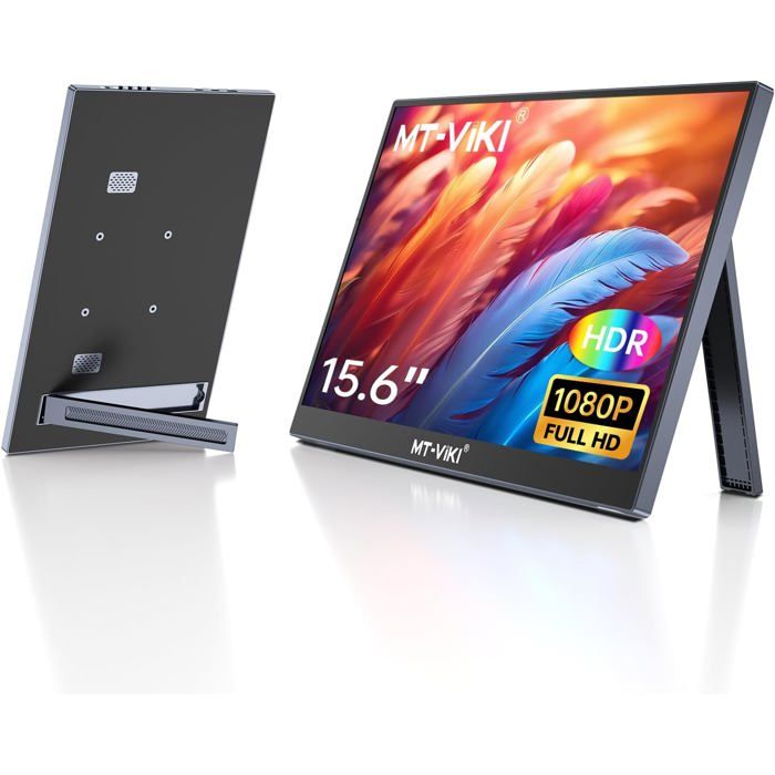 Écran portable 15,6'' IPS - SYSSEN - 1920x1080 FHD - Ultra-mince - Pied ...