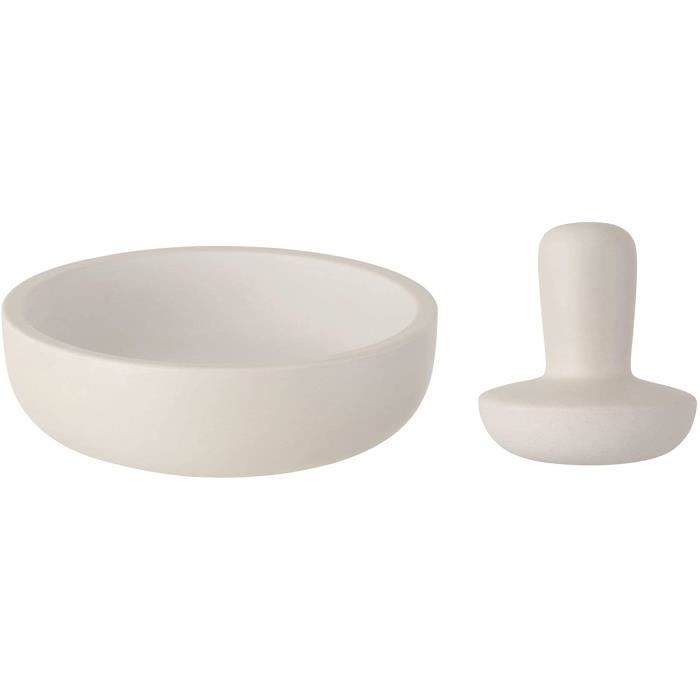 Leo Grès Mortier et Pilon Set, Blanc, 17.5cm, Grande, 2pièces A82 ...