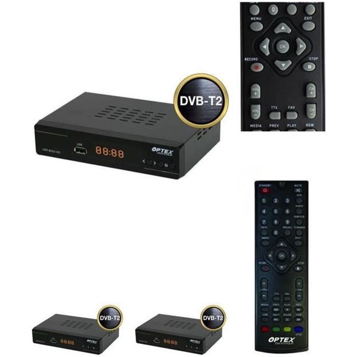 DECODEUR NUMERIQUE TNT HD HDMI Entrée/sortie USB 2.0 format MPEG2 ...