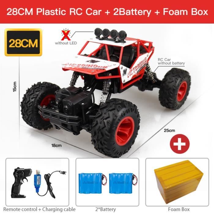 Plastique 2b 2B 28 cm - Voiture télécommandée tout-terrain avec ...