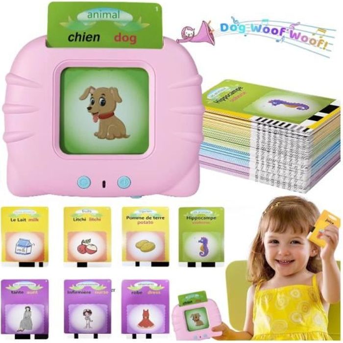 Cartes Flash Parlantes - Éducatives - 112 Feuilles - 224 Mots - Pour ...