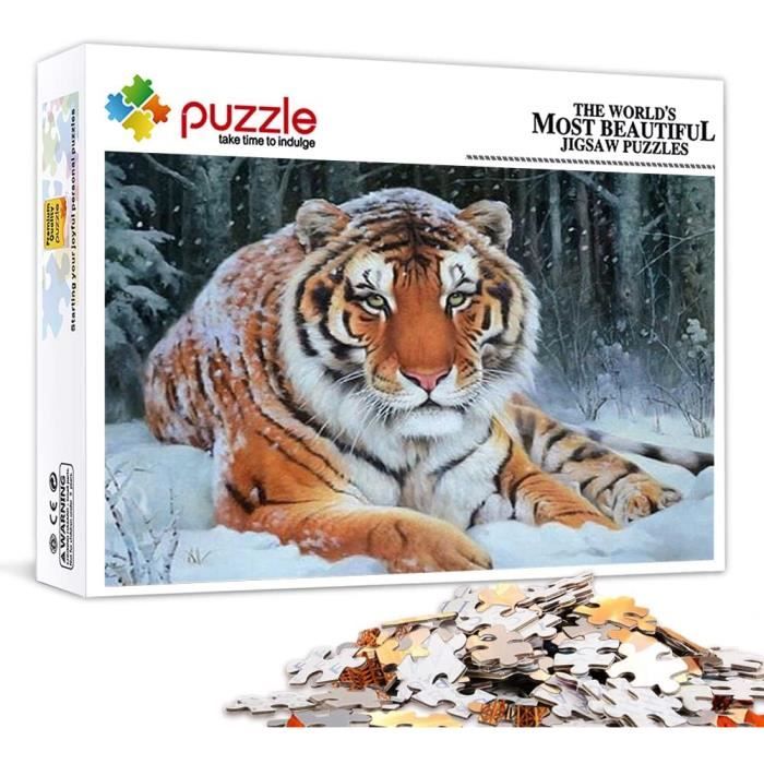 Puzzle 1000 Pièces Tigre Puzzle Puzzle Enfant Décoration D'Intérieur ...