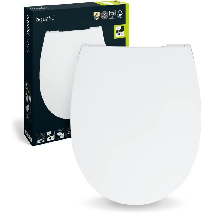 Abattant Wc Blanc – Siège De Toilettes – Lunettes De Wc En ...