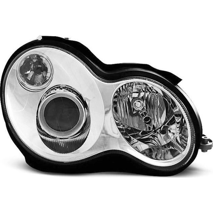 Paire de feux phares Mercedes classe C W203 00-04 design chrome (E80 ...