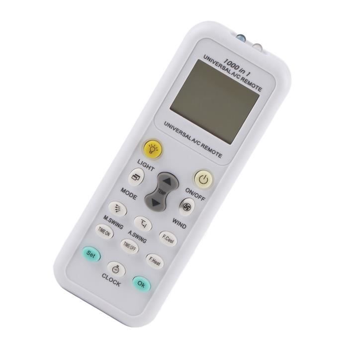 QID-Climatiseur Air Conditioner Remote Control Controller, LCD Display ...