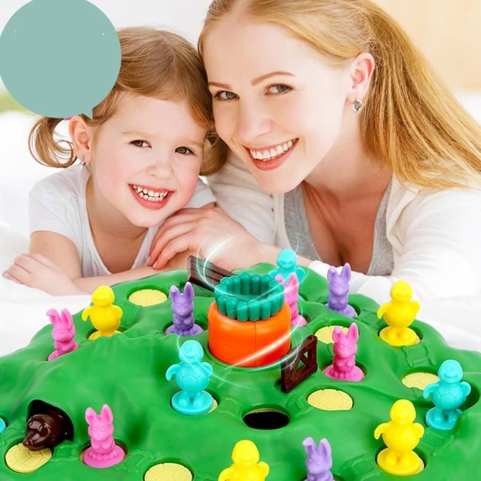 VINGVO Jeu de piège de tortue de lapin Jeu de société pour Enfants ...