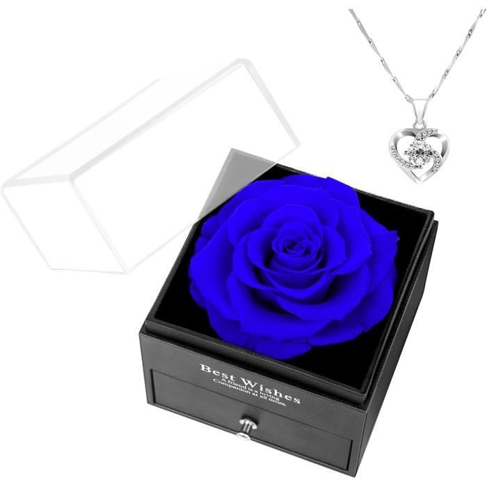 Rose Éternelle, Véritable Rose Éternelle, Avec Chaîne, Pendentif Pour ...