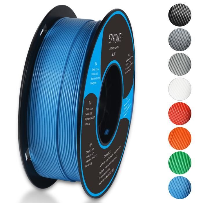 Filament PLA - ERYONE - 1.75 mm 1kg - Bleu - Faible warping - Tolérance ...
