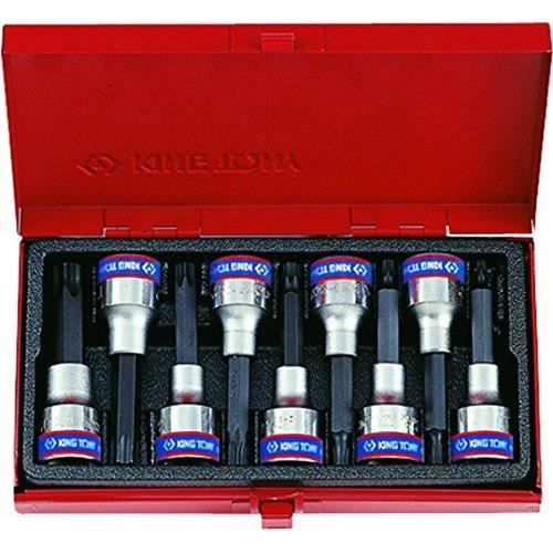 KING TONY 4119PR Coffret de Douilles Longues Torx®, Set de 9, 1/2" - Cdiscount Bricolage