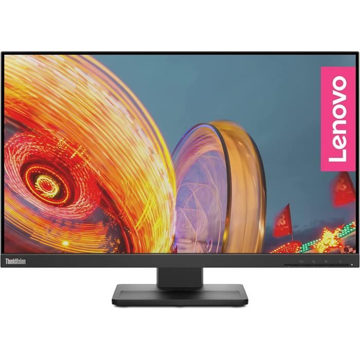 Lenovo ThinkVision E24q-20 Ecran Professionnel 2K QHD avec Support ...