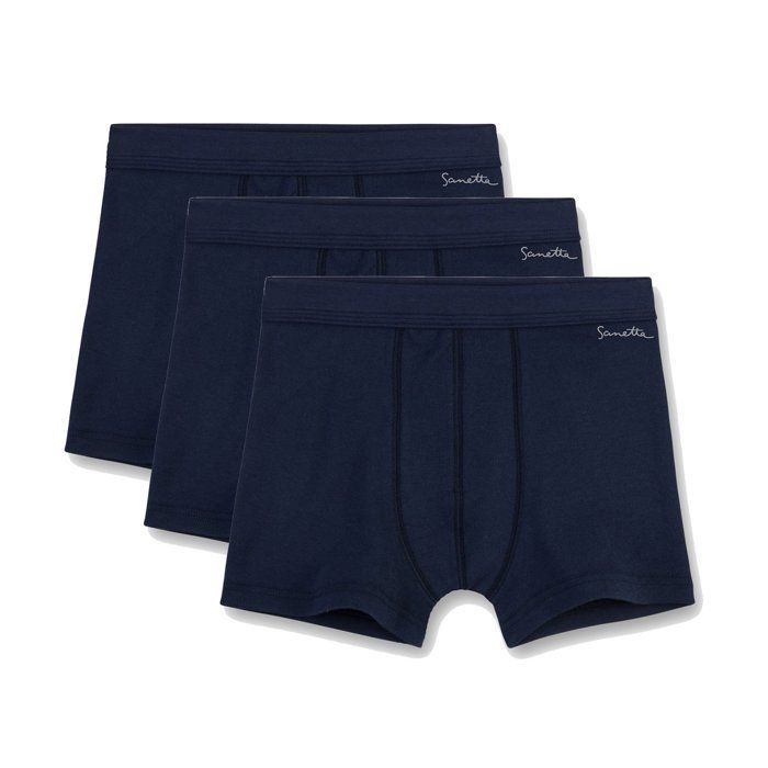 Sanetta Caleçon Garçon - uni,Paquet de 3,SET Shorts, 333577 Bleu ...