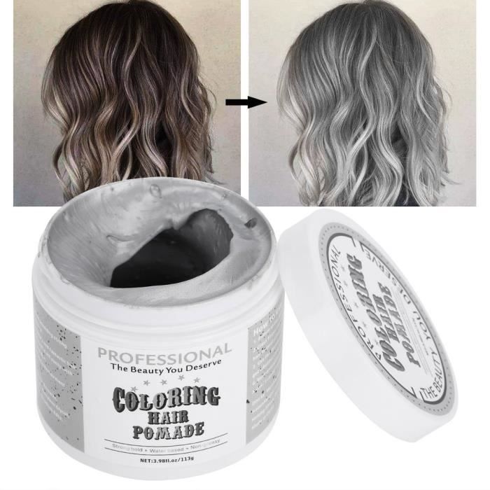 Qiilu Pommade pour les cheveux 113g Couleur Jetable Pommade Cheveux ...